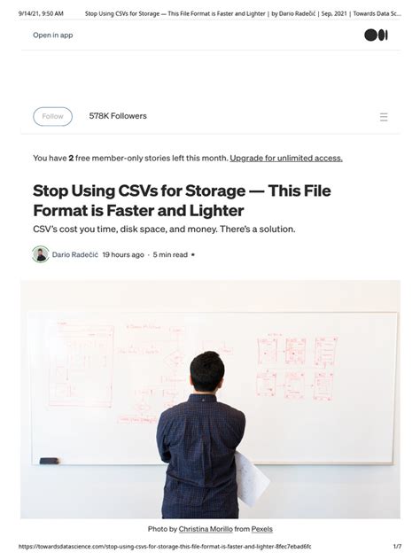 Stop Using Csvs For Storage — This File Format Is Faster And Lighter