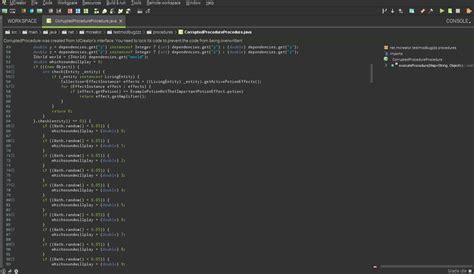 Invisible And Corrupted Procedures Issue Mcreator Mcreator Github