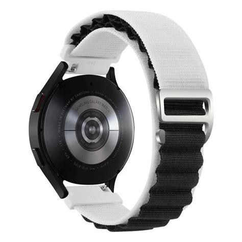 Ремешок для Samsung Galaxy Watch 5 44mm - бело-черный / Watchbands ...