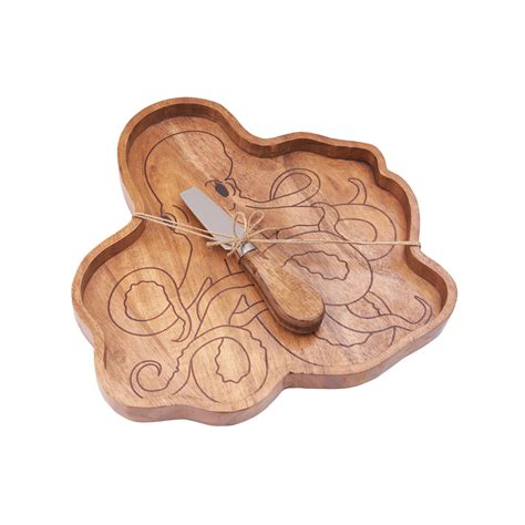 Octopus Serving Board And Spreader Set Coastal Place
