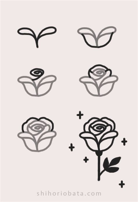 15 Easy Rose Drawing Ideas Rose Drawing Simple Easy Doodles Drawings
