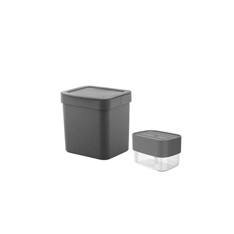Kit Cozinha Pia Lixeira Bancada Compacta 2 5 Litros E Dispenser Para