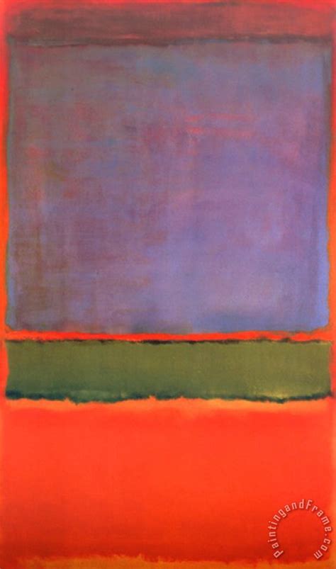 Mark Rothko No 6 Violet Green And Red 1951 Painting No 6 Violet Green
