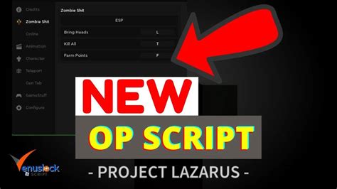 Project Lazarus Script Roblox GUI Infinite Money Working New Update