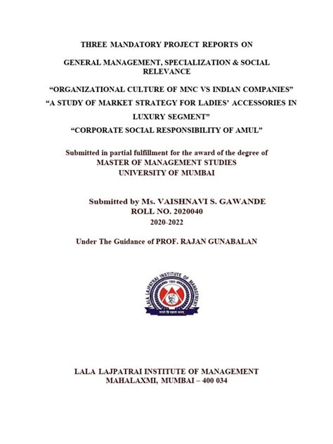 Final Hitesh Project Pdf Multinational Corporation Organizational