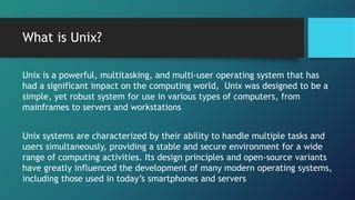 Difference Between Unix Linux Presentation Ppt