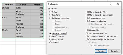 Rellenar Celdas En Blanco Automáticamente Tutorial Excel