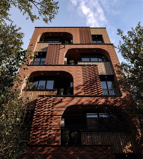 Modern Brick Building Facade