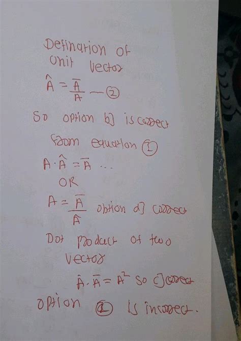 9 ĀA A A vector A has magnitude A and A is unit vector in the