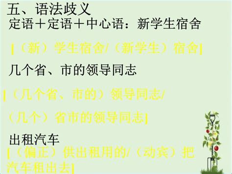 高考专题复习 歧义句 优质课件 教习网课件下载