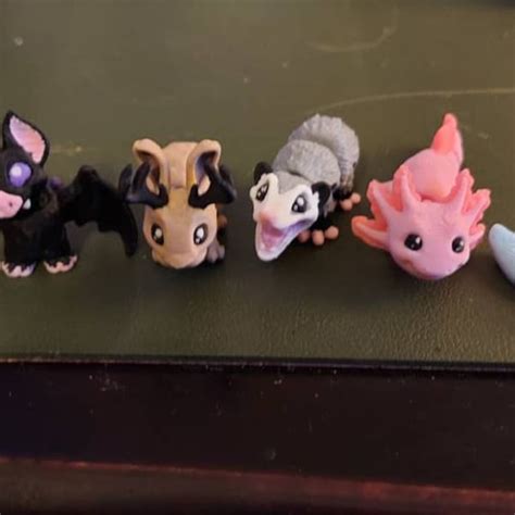 Rainbow Chonky Frog Bull Frog 3d Printed Articulating Flexi Fidget Etsy