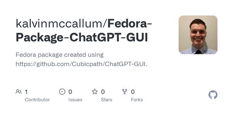 GitHub Kalvinmccallum Fedora Package ChatGPT GUI Fedora Package