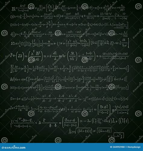 A Chalkboard Filled With Complex Mathematical Equations And Symbols