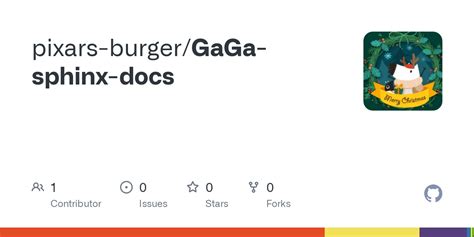 Github Pixars Burger Gaga Sphinx Docs