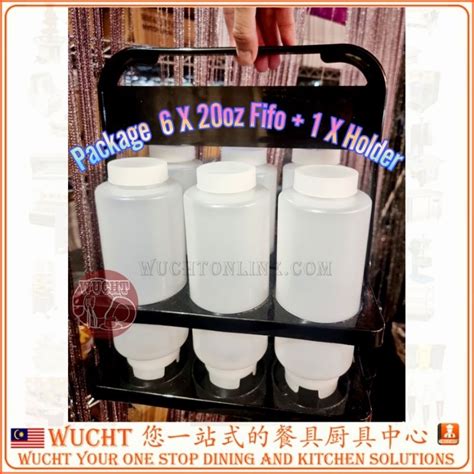 【wucht】6 X Fifo 12 16 20 24 32oz F I F O Set Fifo Bottle Squeeze