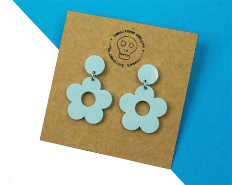 Flower Power Sixties Earrings Zooniverse Designs
