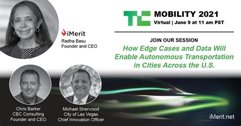 Imerit Technology On Linkedin Imerit Ceo Radha Basu Speaks At Techcrunch Mobility 2021