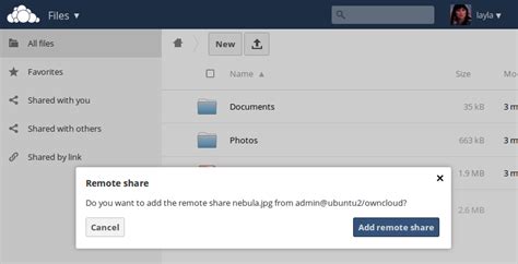 Configuring Federated Cloud Sharing OwnCloud Server Administration