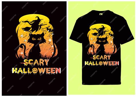 Premium Vector Scary Halloween T Shirt Design