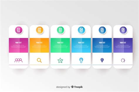 Free Vector Colorful Infographic Template Flat Design