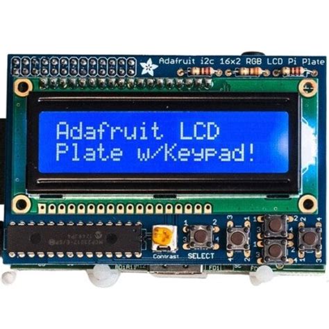 Buy Adafruit Blue White X Lcd Keypad Kit For Raspberry Pi Online In