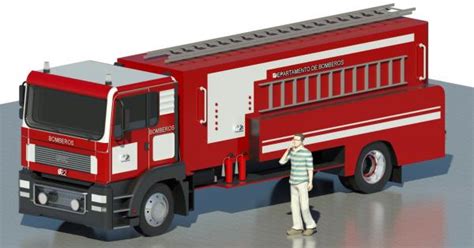 Object Fire Truck Medium Size