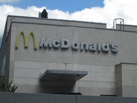 Mc Donald S Fast Food Restaurant Chacao Editorial Editorial