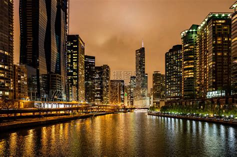 芝加哥城市景色高清图片下载 正版图片506132506 摄图网