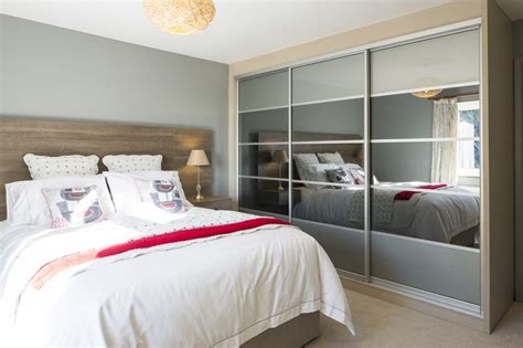 Smoked Glass Mirror Sliding Wardrobe Doors Glass Door Ideas