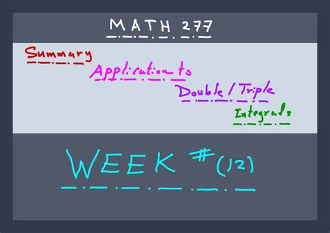 Week 12 Summarized Notes Of The Entire Calc Semester M A T H 277