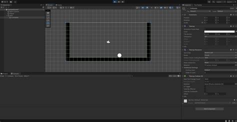 Why Is The Circle Isnt Side Colliding With The Wall Runity2d