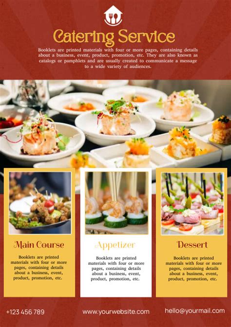 Modern Catering Service Flyer Template Postermywall