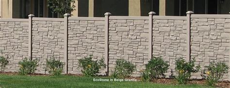 Simtek Ecostone Beige Granite Fence Styles Building A Fence
