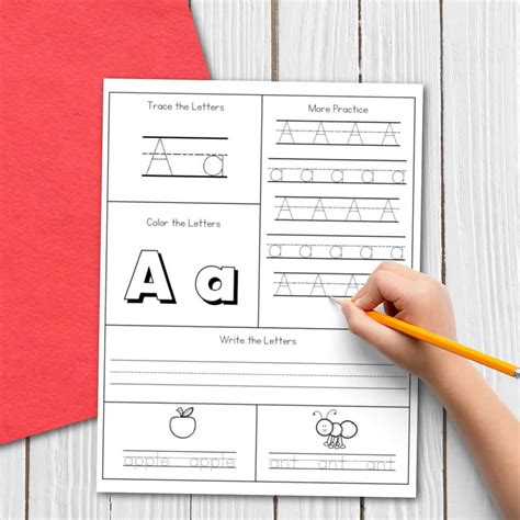 Free Printable Tracing The Letter A Worksheet