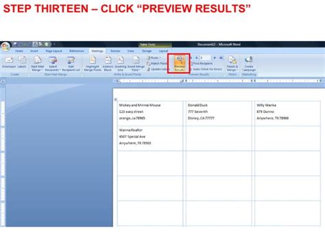 Creating Mailing Labels From Outlook Contacts PPT