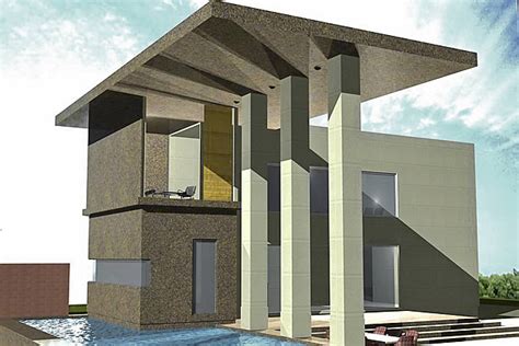 Residential Apartment Building Modern Skies Rectangular Vector Modern