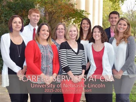 Unl Career Services At Cba Annual Report 2015 2016 Ppt