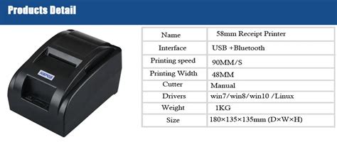 Cheap Pos58 Tharmal Printer Thermal Receipt Printer 58mm Usb Lan Serial