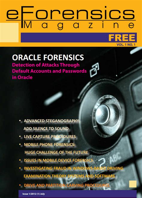 Oracle Forensics Detection Of Attakcs Through Default Accounts And Passwords In Oracle