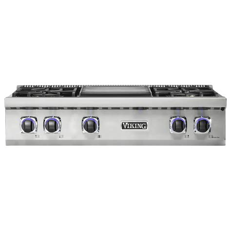 Viking Range 36 7 Vrt7364gsslp Series Gas Rangetop In Stainless Steel