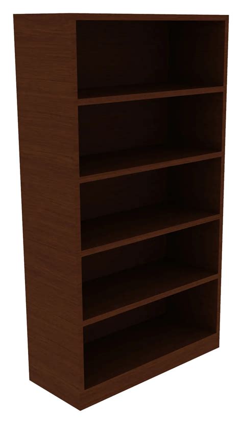 Black Cherry 5 Shelf Bookcase Amber By Cherryman