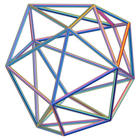 彩虹渐变3d形状元素 69
