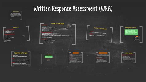 Written Response Assessment By Written Response On Prezi
