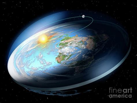 Flat Earth Photograph By Mark Garlick Science Photo Library