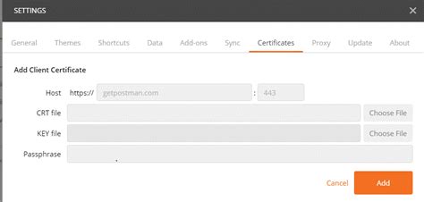 Postman App 403 Invalid Client Certificate Stack Overflow