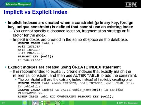 Rdbms Fundamentals Indexing Relational Data Structures Indexes Examples