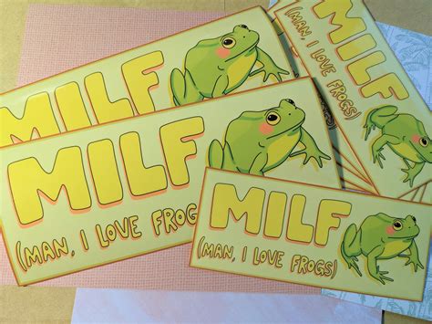 Milf Man I Love Frogs Bumper Sticker Vinyl Waterproof And Etsy Australia