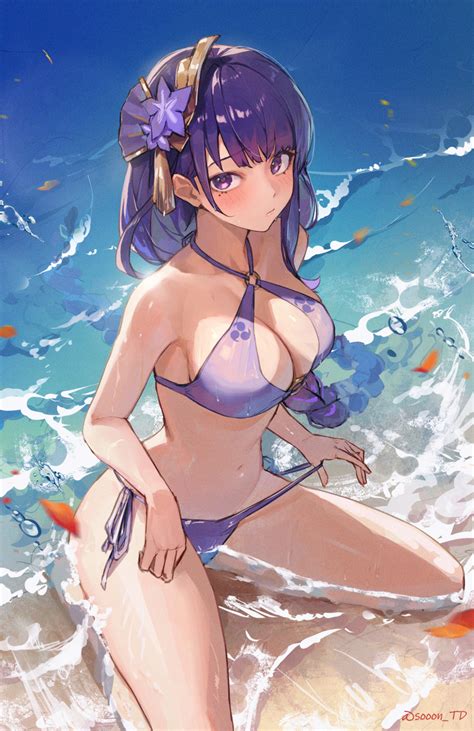Rule 34 1girls Beach Bikini Bikini Pull Blush Braid Breasts Cleavage Clothes Pull Female