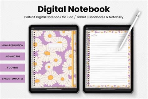 Digital Notebook Retro Covers Graphic By Catsquills · Creative Fabrica