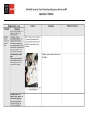 Professional Experience Portfolio Practicum P Assignment Course Hero